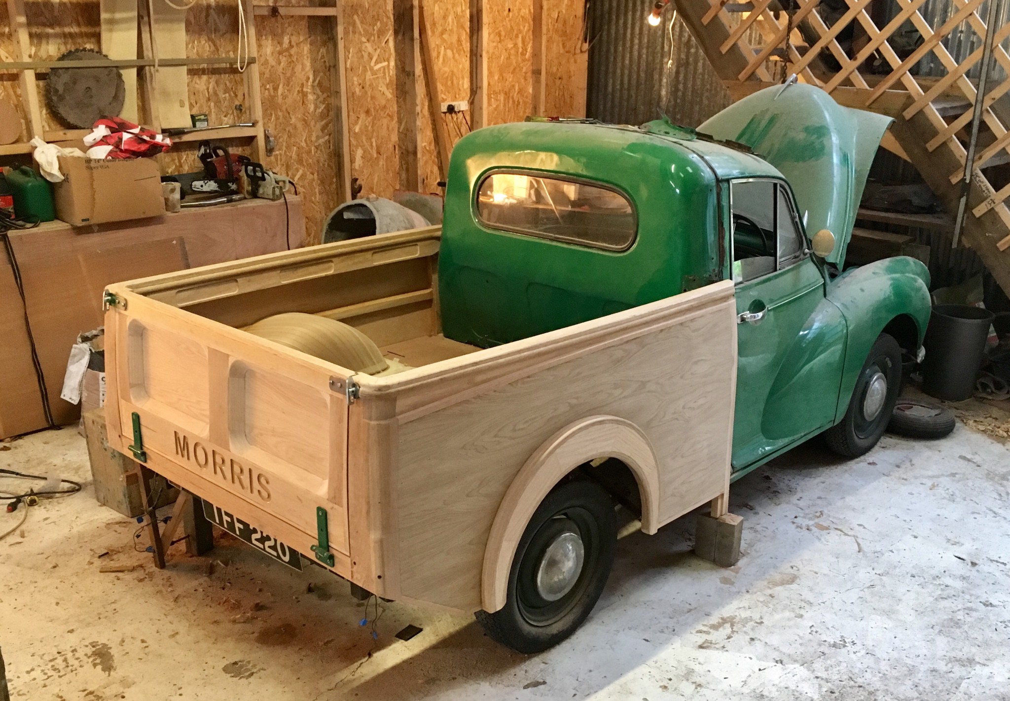 Made with the best glue for wood: A Morris pick-up makeover - Epoxycraft