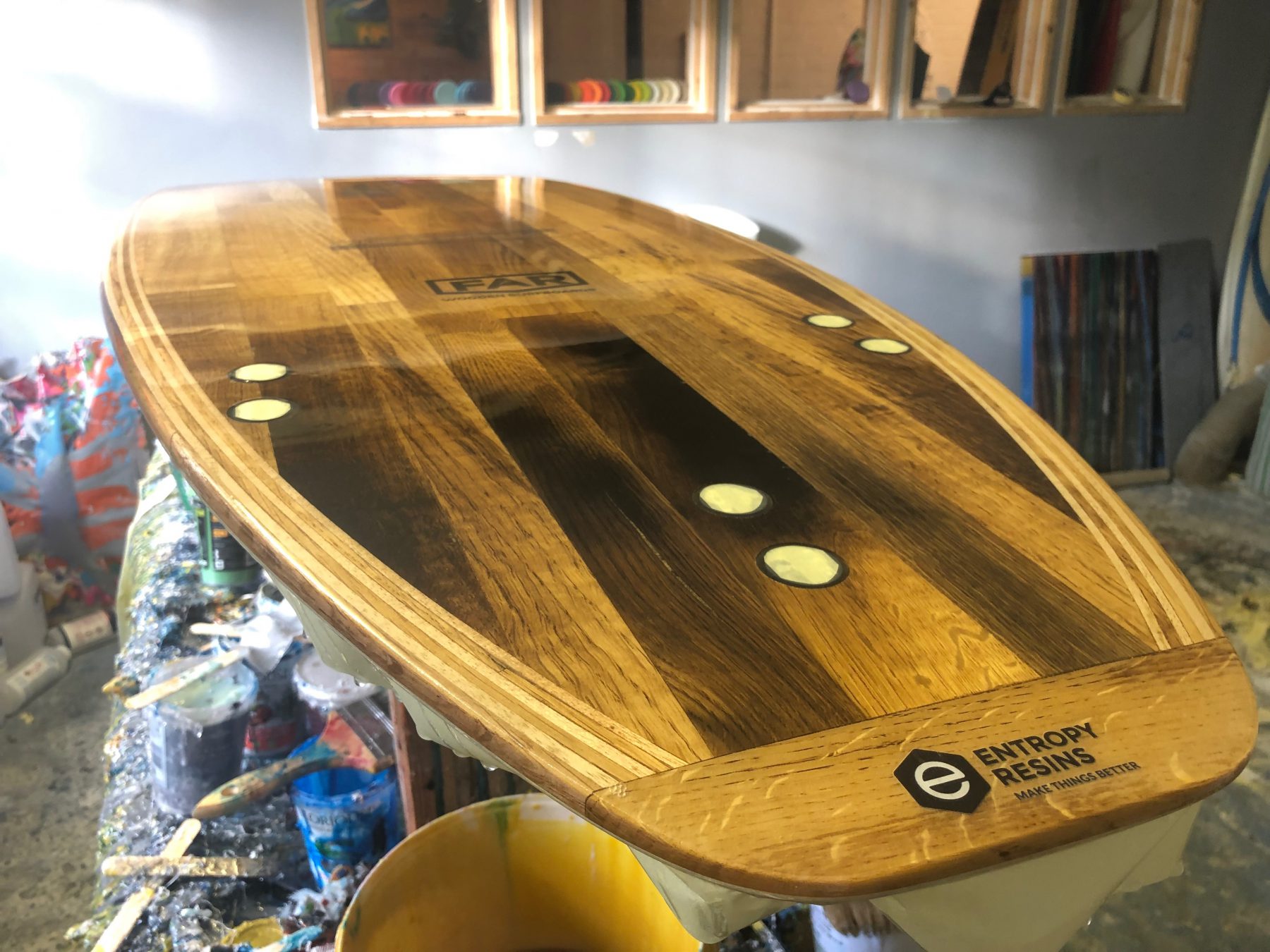 Using Bio-Based Epoxy to Shape Whisky Barrel Surfboards - Epoxycraft